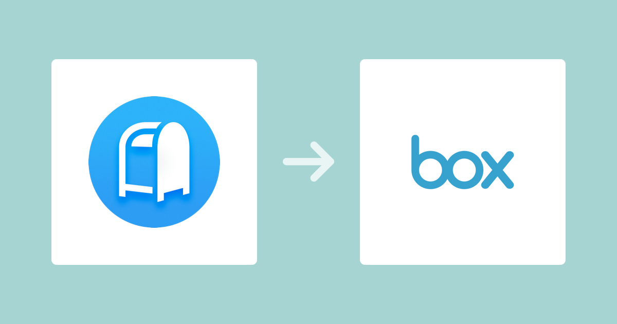 Upload to Box from an Email - Postbox